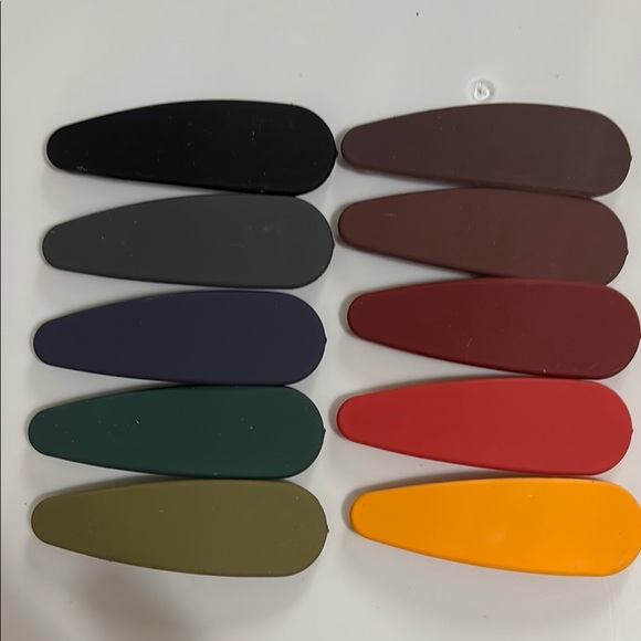 Accessories | Vibrant Hair Clip Set In Bold Colors | Poshmark